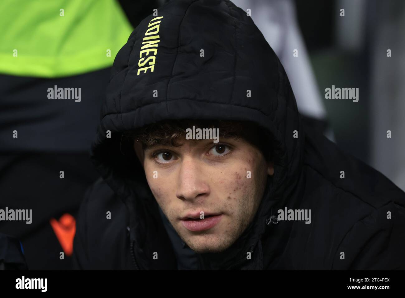 Milan, Italy. 9th Dec, 2023. Simone Pafundi of Udinese Calcio looks on ...