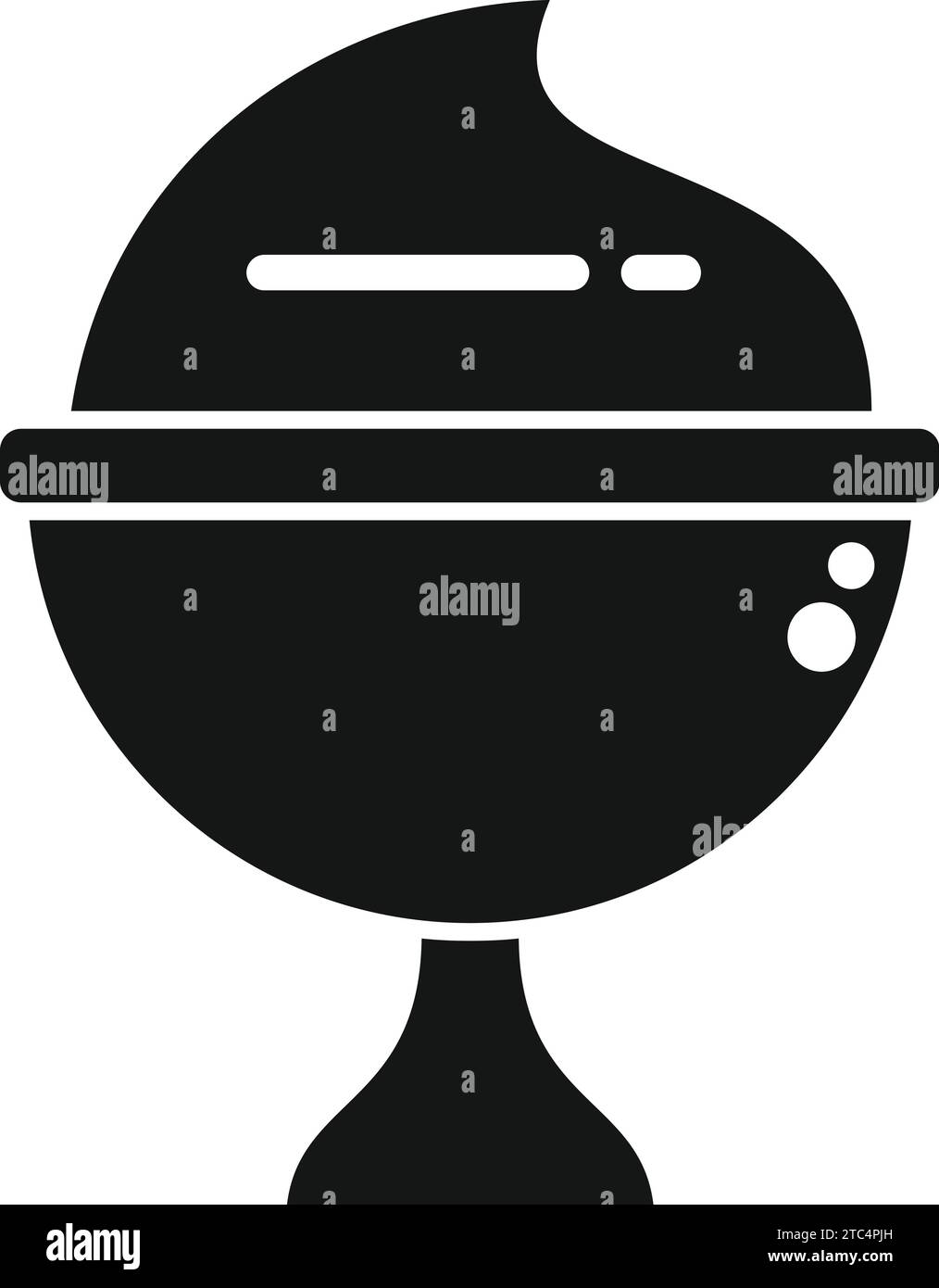 Summer swirl gelato icon simple vector. Ice cream pot. Restaurant food ...