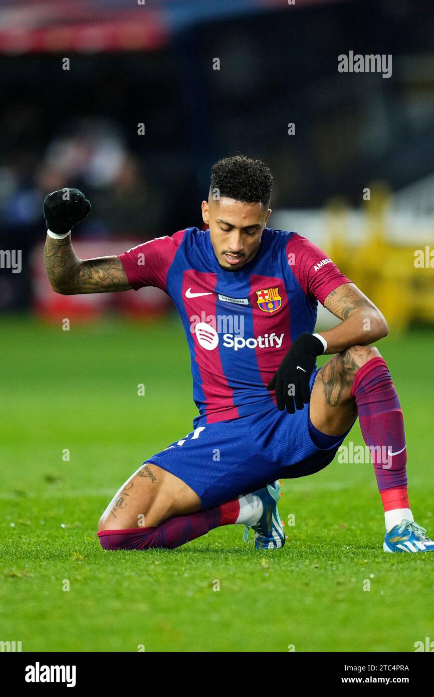 Barcelona, Spain. 10th Dec, 2023. Raphina (FC Barcelona) reacts during ...