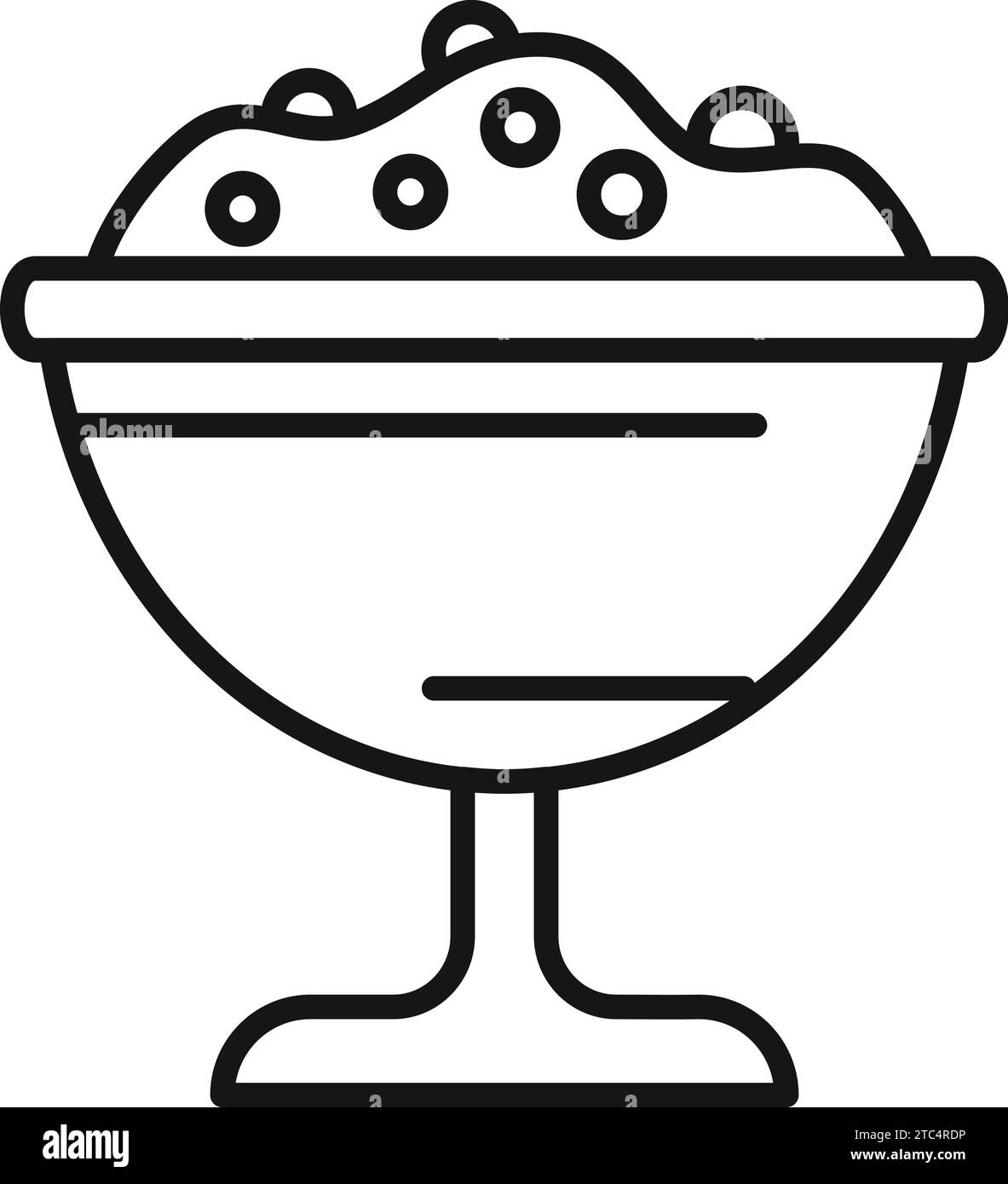 Shake frozen gelato icon outline vector. Summer ice cream. Swirl ...