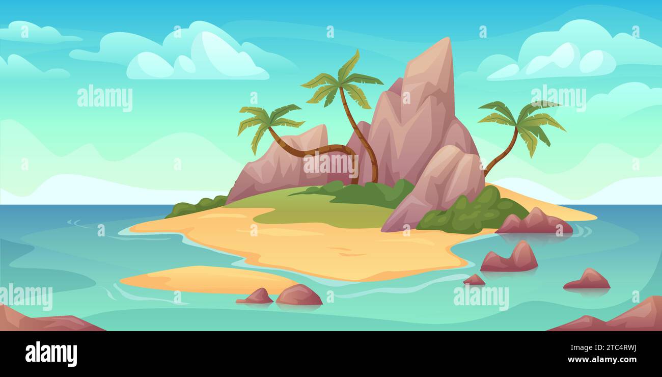 Tropical island resorts Stock Vector Images - Alamy