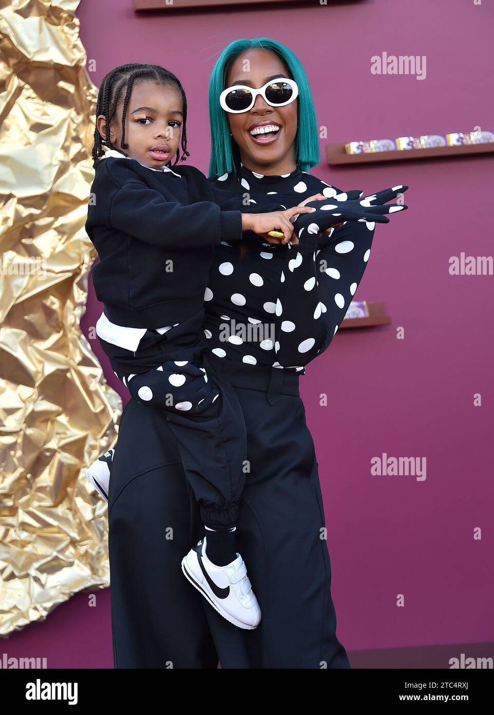 Westwood, USA. 10th Dec, 2023. Kelly Rowland and Noah Jon Weatherspoon ...