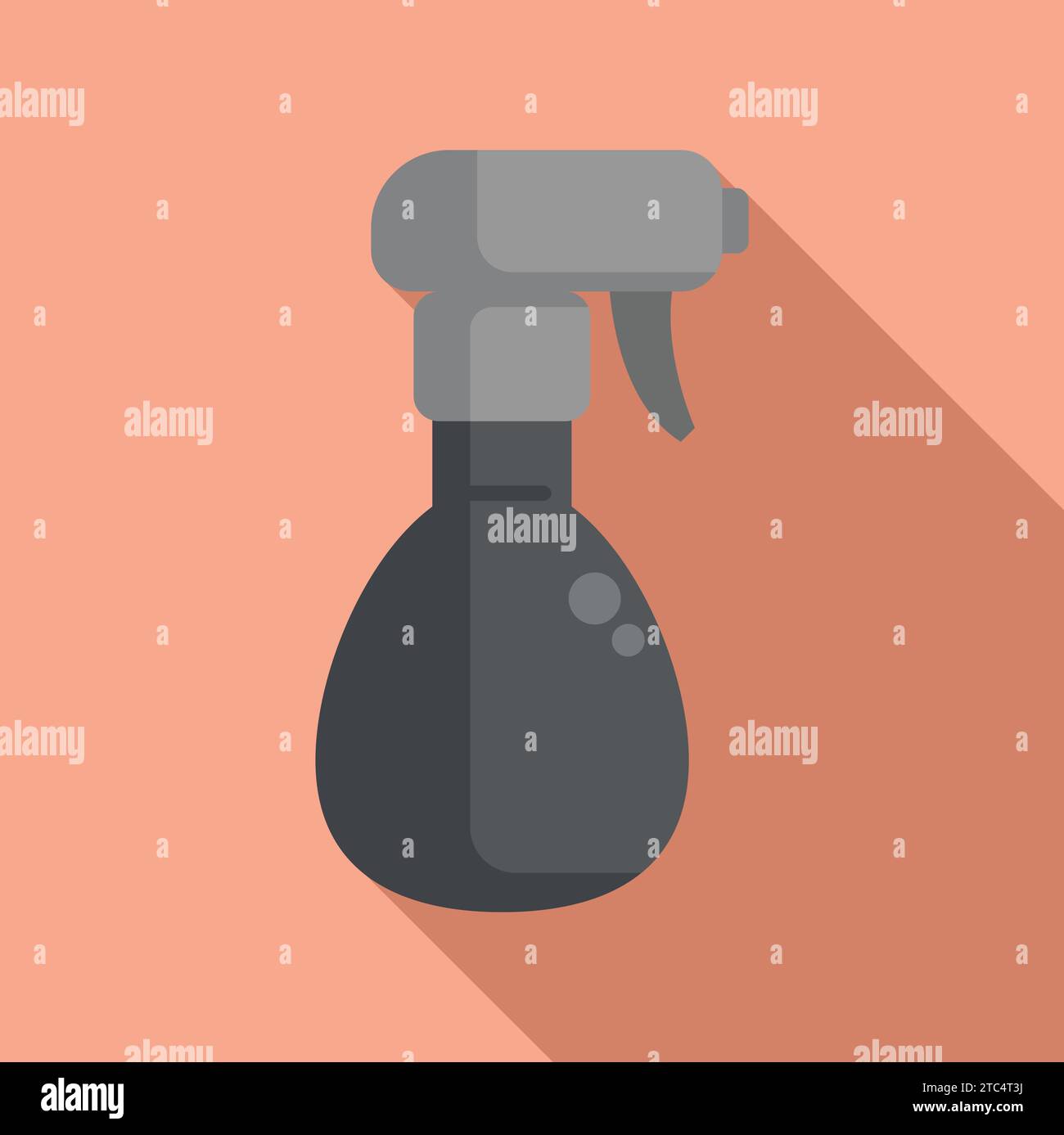 Flower home sprayer icon flat vector. Clean wash hand. Container can ...