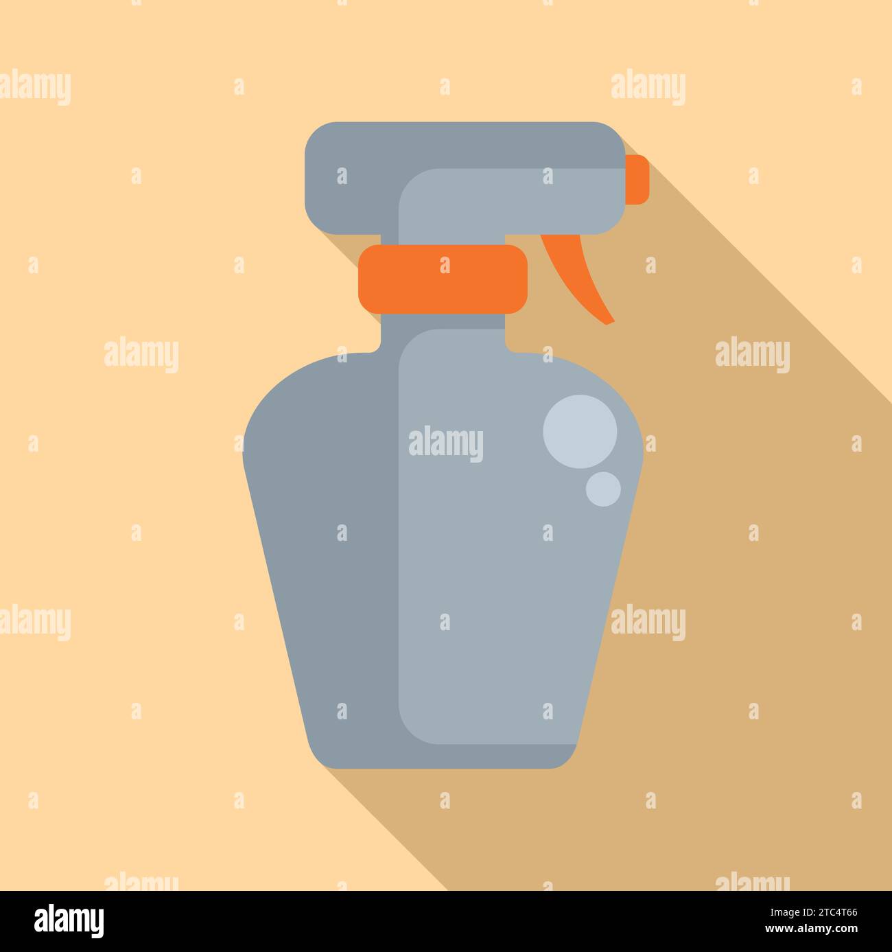 Hand disinfect air icon flat vector. Spray bottle. Gun water clean ...