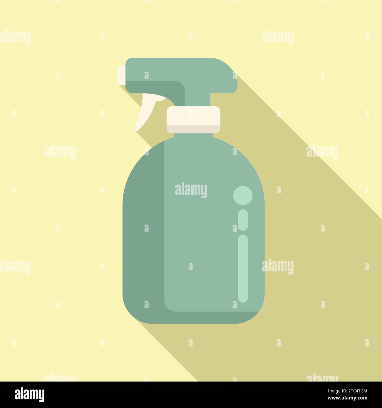Nozzle sprayer icon flat vector. Palm cleanse safe. Clean container ...