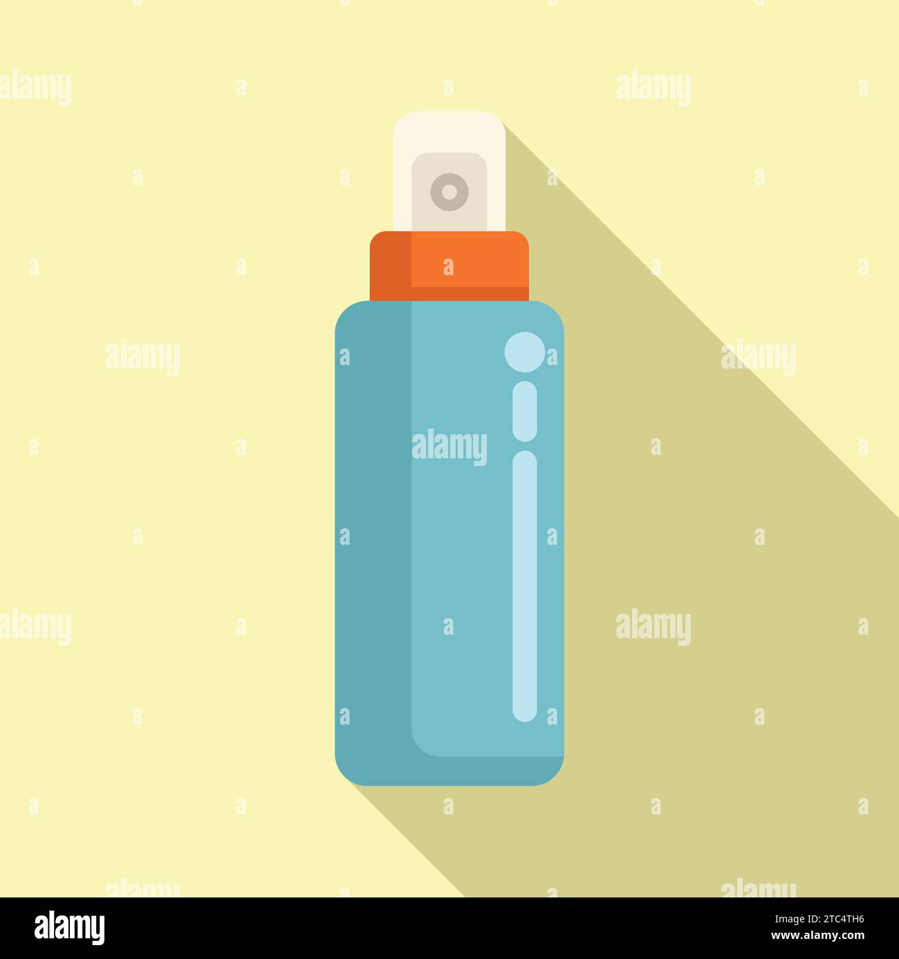 Wash hand sprayer icon flat vector. Clean powder. Nozzle safe haze ...