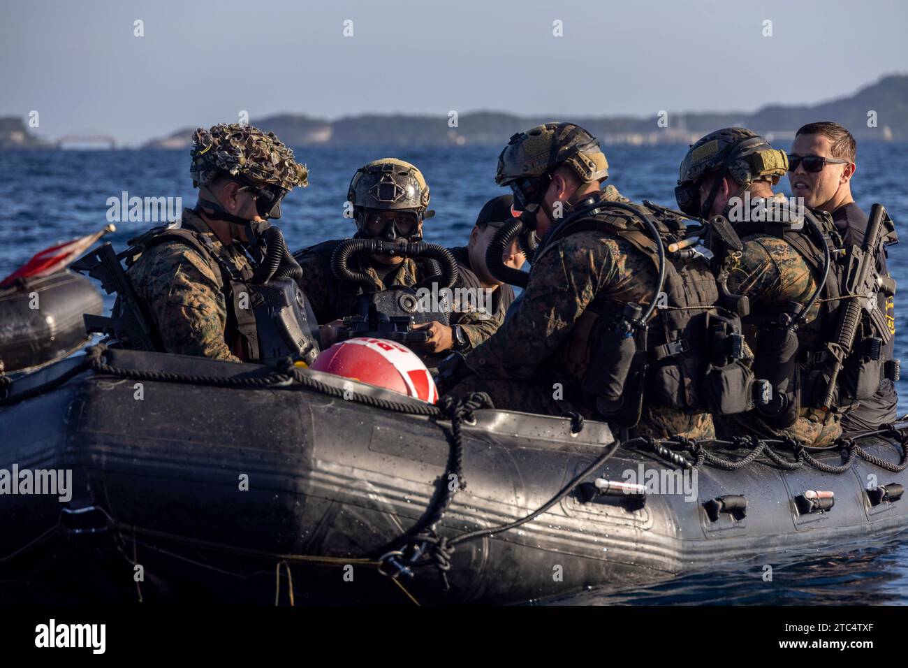 U.S. Marines with the Maritime Raid Force, 31st Marine Expeditionary ...