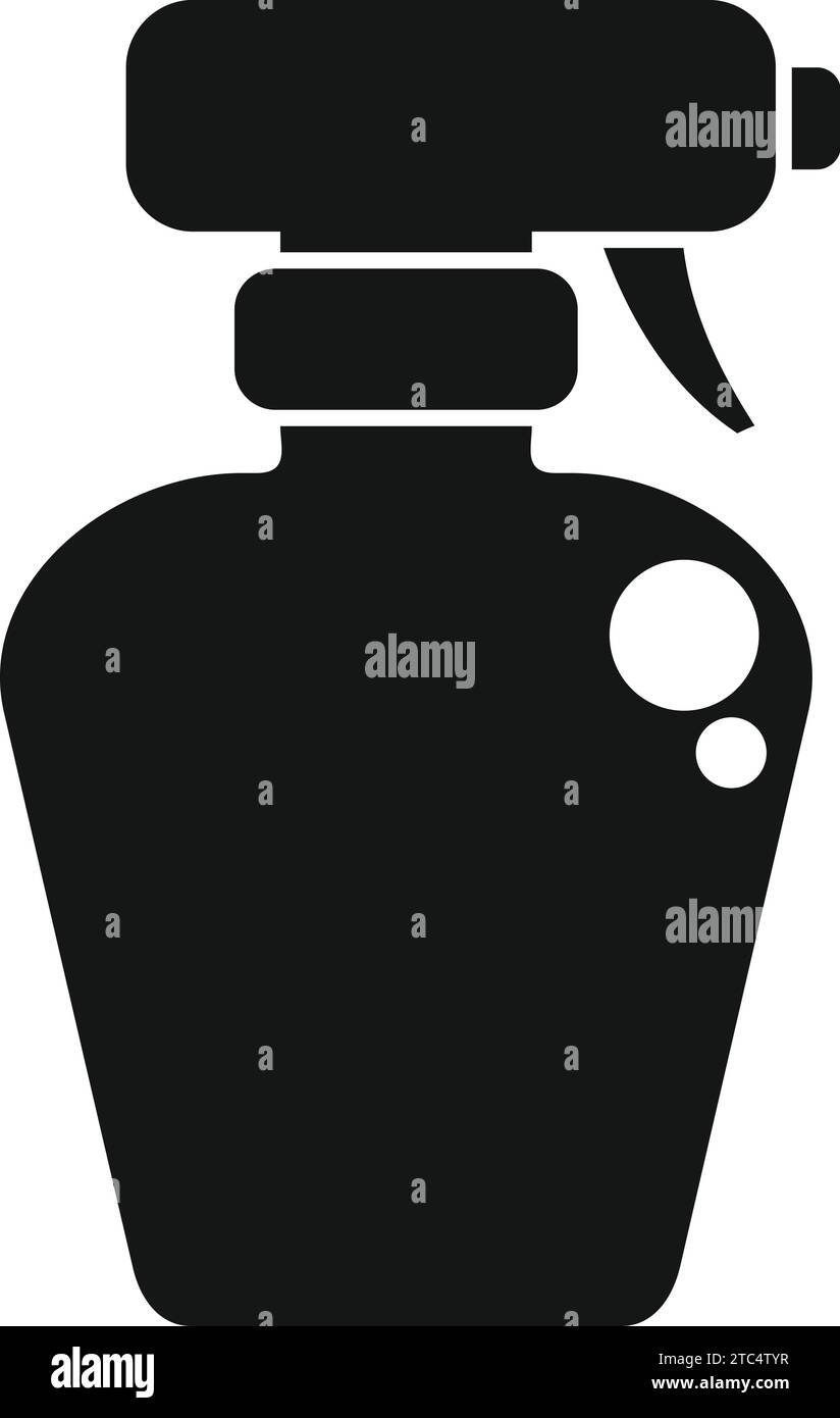 Hand disinfect air icon simple vector. Spray bottle. Gun water clean ...