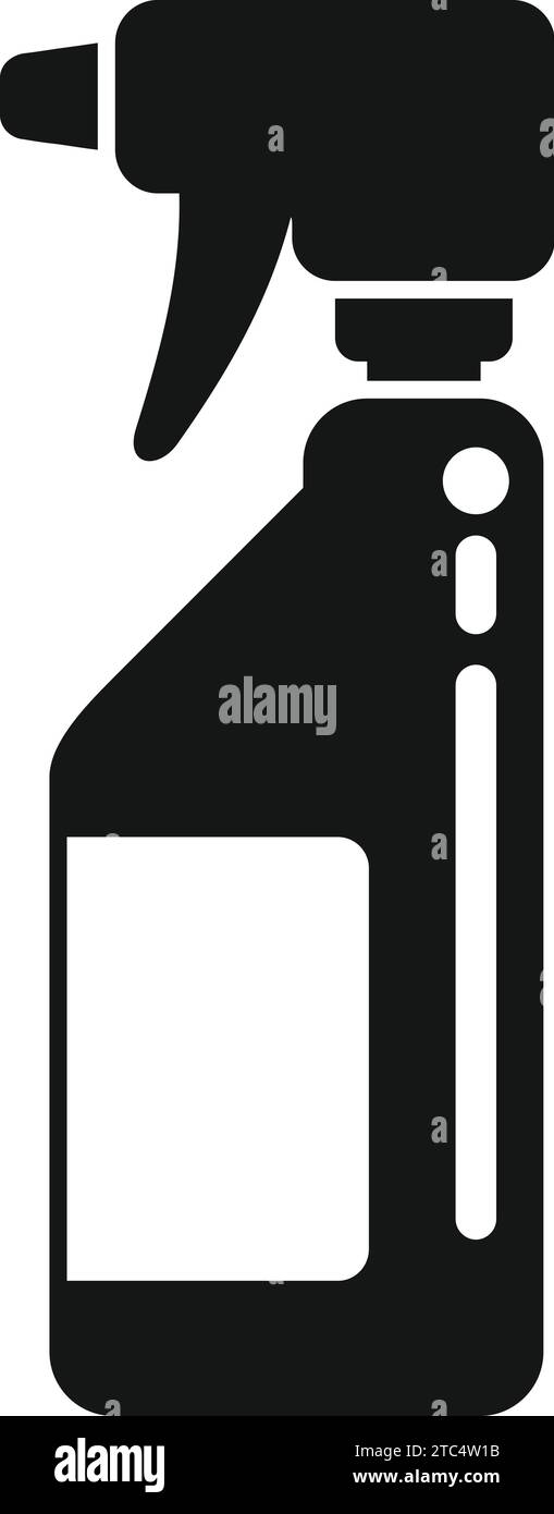 Palm cleanse disinfect icon simple vector. Air mist cleaning. Spray ...