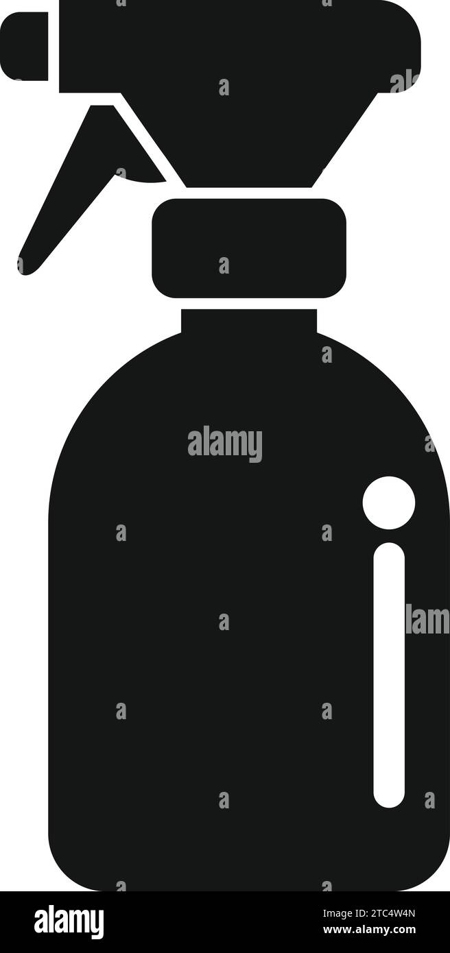 Gear water spray icon simple vector. Container can safe. Sprayer bottle ...