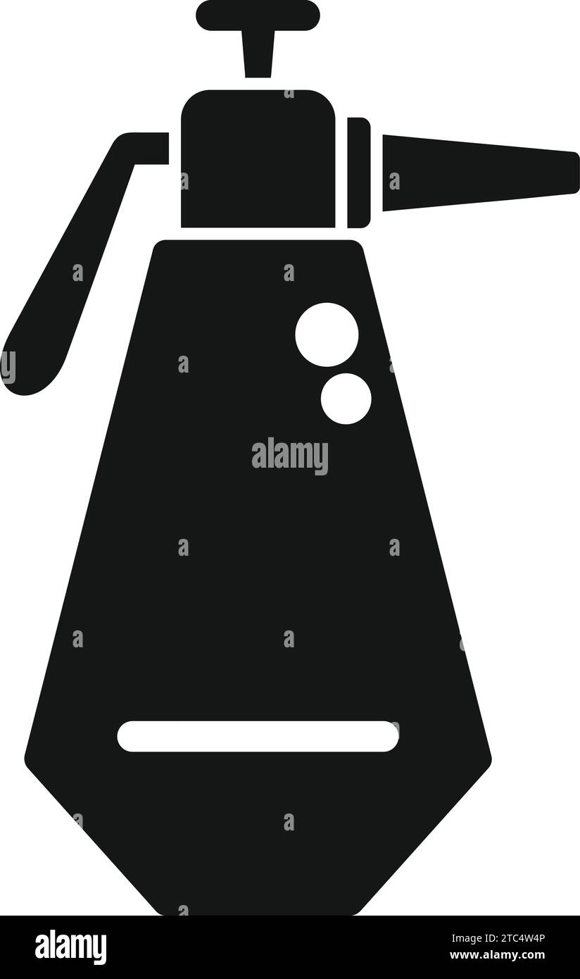 Modern spray bottle icon simple vector. Wash hand. Palm cleanse Stock ...