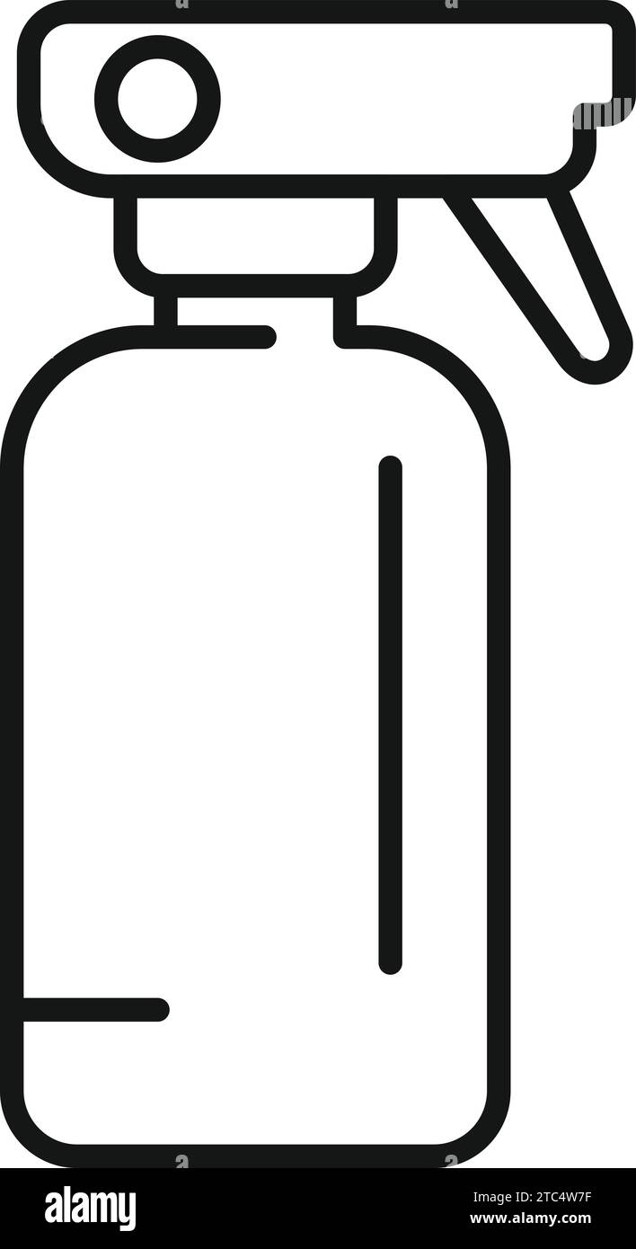 Sprayer dispenser icon outline vector. Gear airflow. Air nozzle mist ...