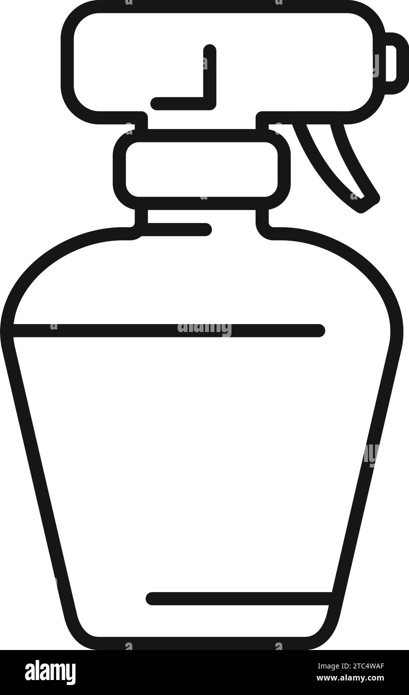 Hand disinfect air icon outline vector. Spray bottle. Gun water clean ...
