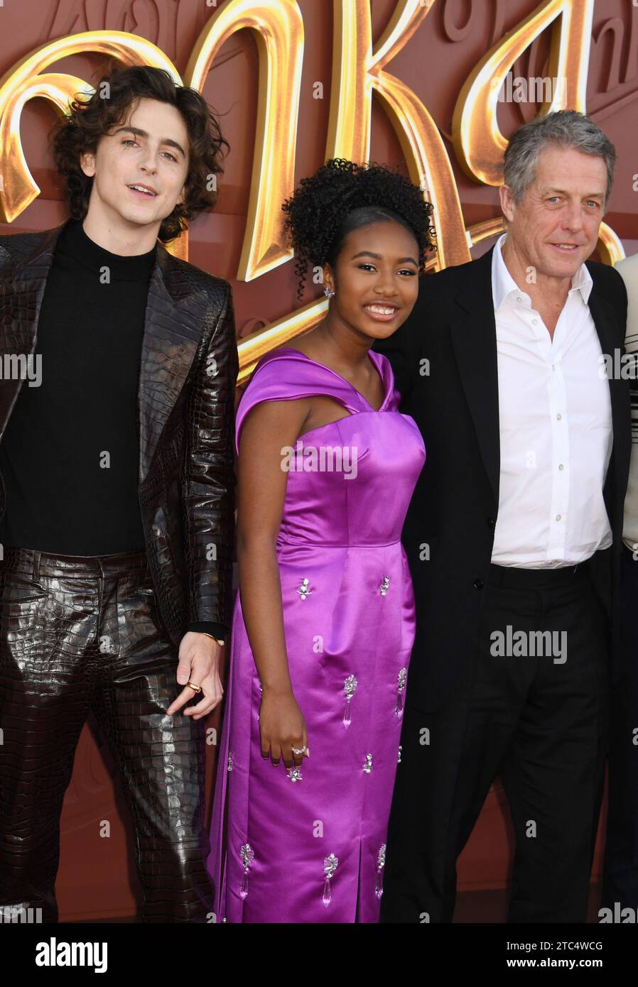 Los Angeles, Ca. 10th Dec, 2023. Timoth e Chalamet, Calah Lane and Hugh ...