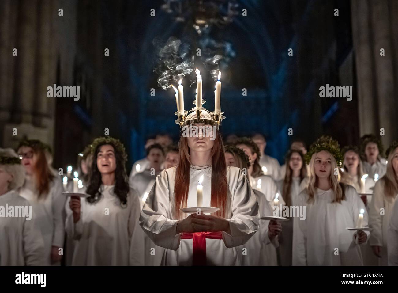 London, UK. 10th December 2023. Sankta Lucia celebrations at Southwark ...