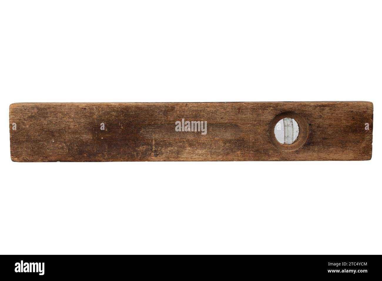 Old vintage wooden spirit level isolated on white background Stock ...