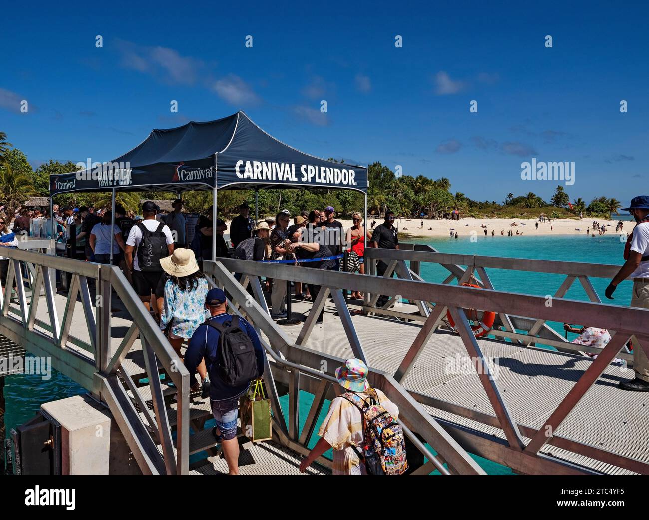 South Pacific Cruise / Cruise ship passengers from the Carnival ...