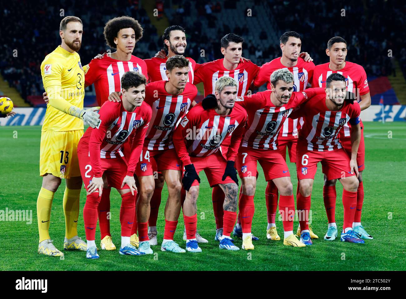 Atletico Madrid team group line-up (Atletico), DICEMBER 3, 2023 ...