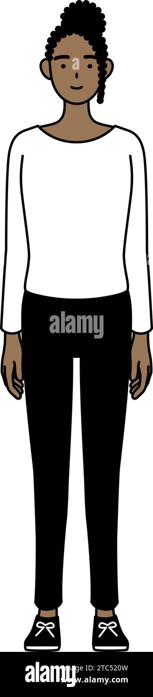 Woman facing forward smile hi-res stock photography and images - Alamy