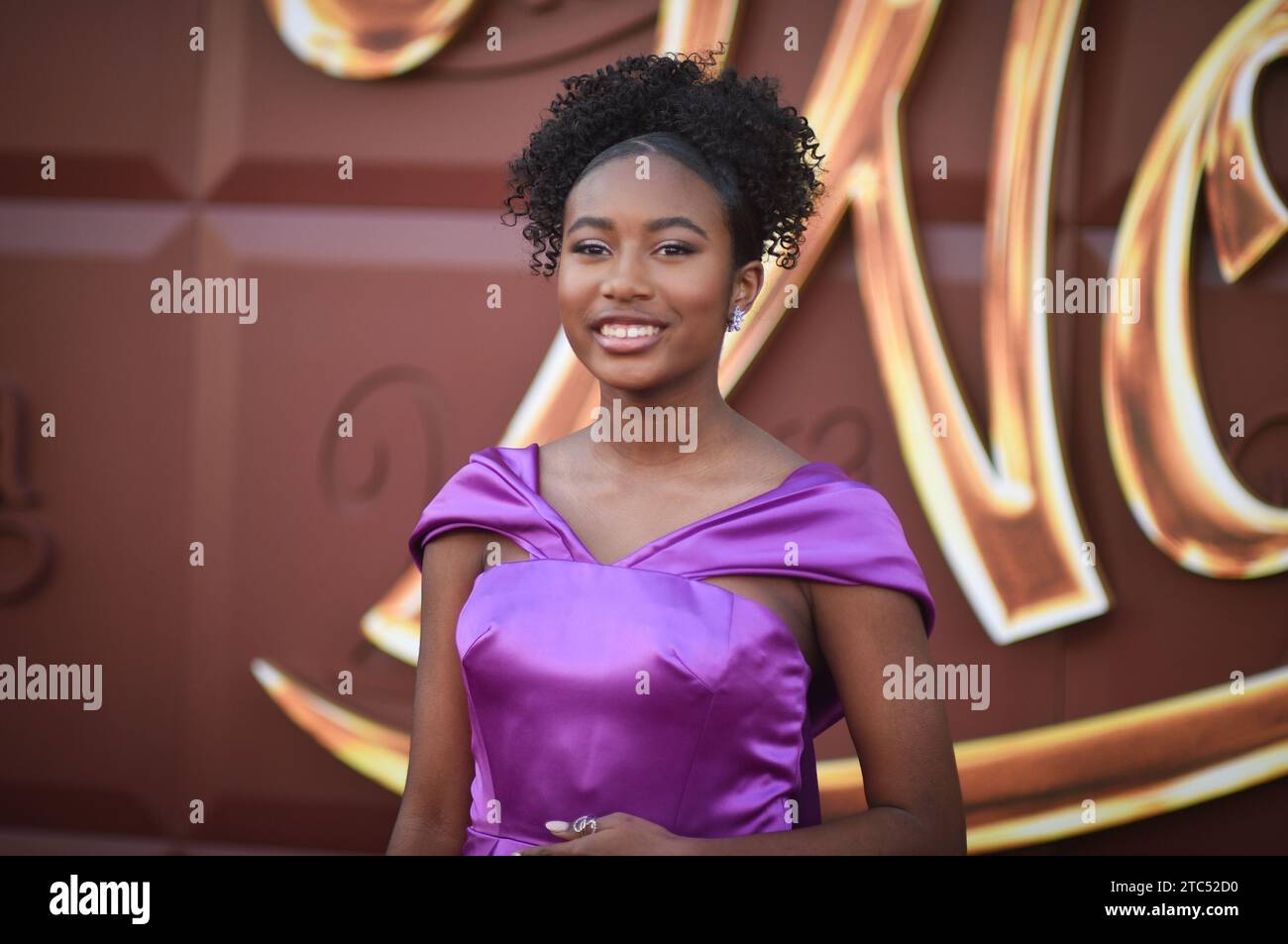 Calah Lane arrives at the premiere of "Wonka" on Sunday, Dec. 10, 2023 ...
