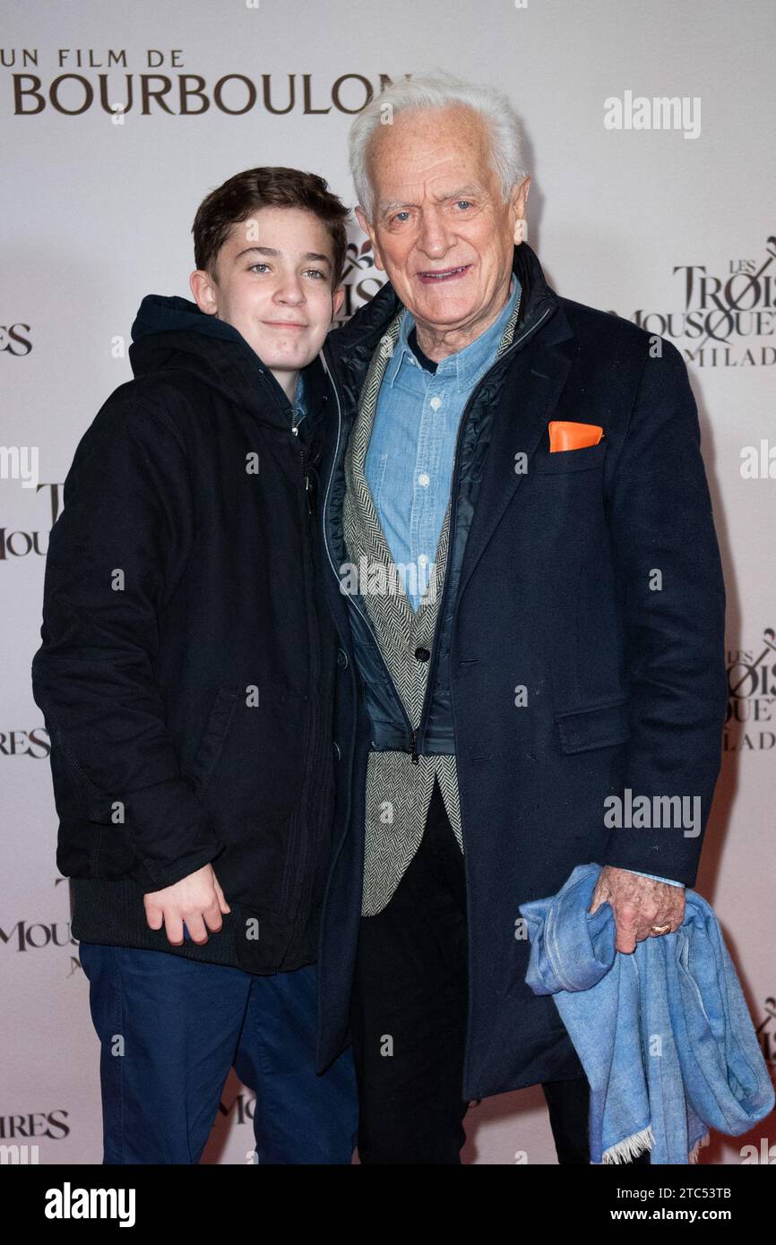 Paris, France. 10th Dec, 2023. Philippe Labro and his son attending the ...