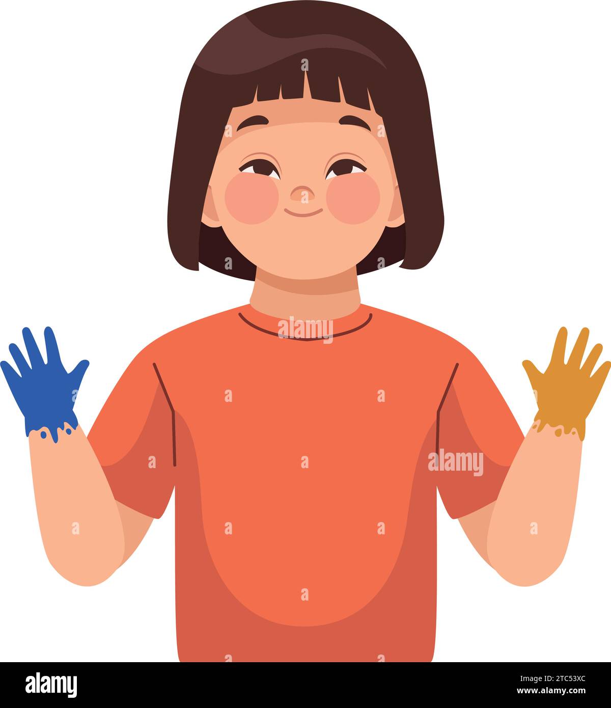 down syndrome girl character Stock Vector Image & Art - Alamy
