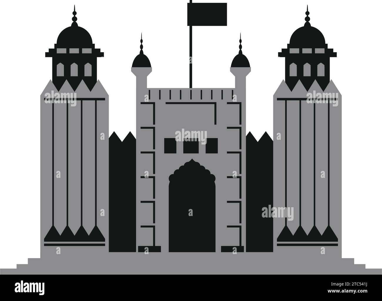 pakistan landmark lahore fort Stock Vector Image & Art - Alamy