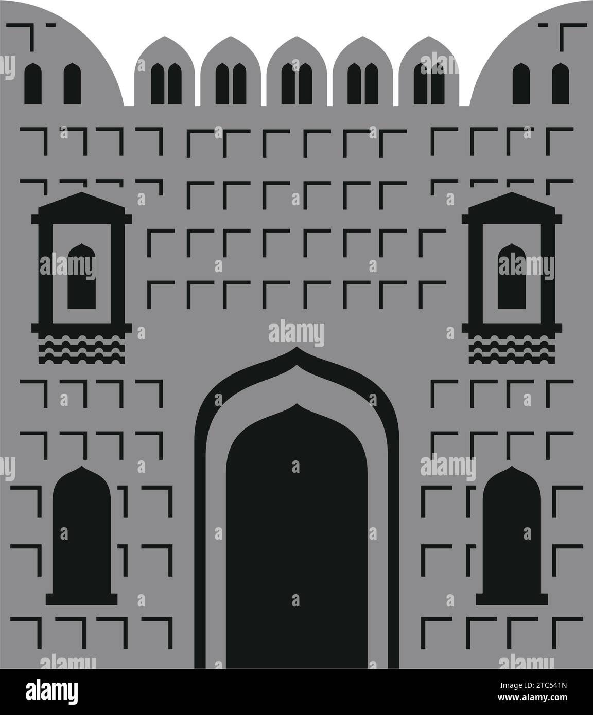 pakistan landmark rohtas fort Stock Vector Image & Art - Alamy