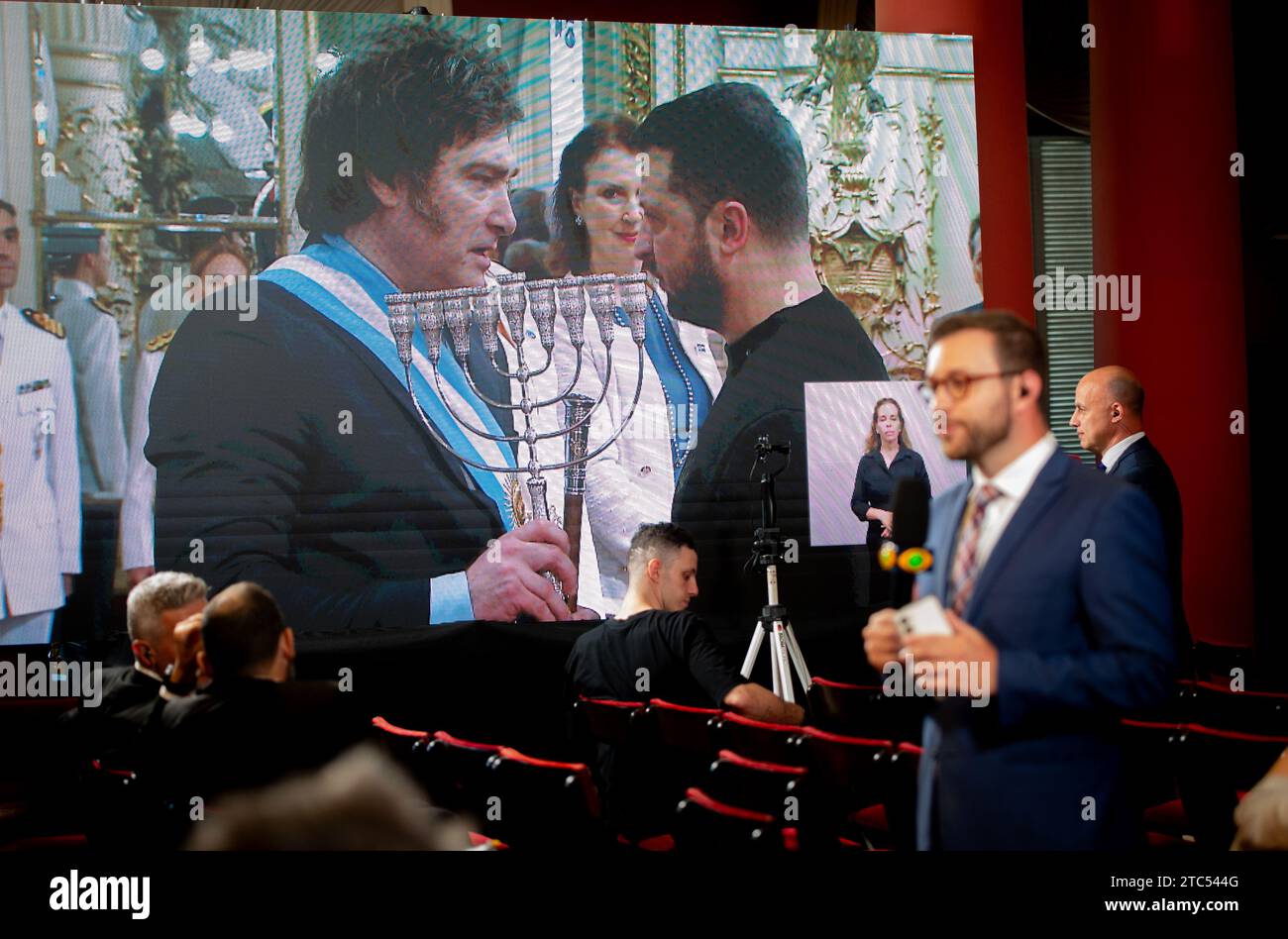 Buenos Aires, Argentina. 10th Dec, 2023. The moment in which Javier ...