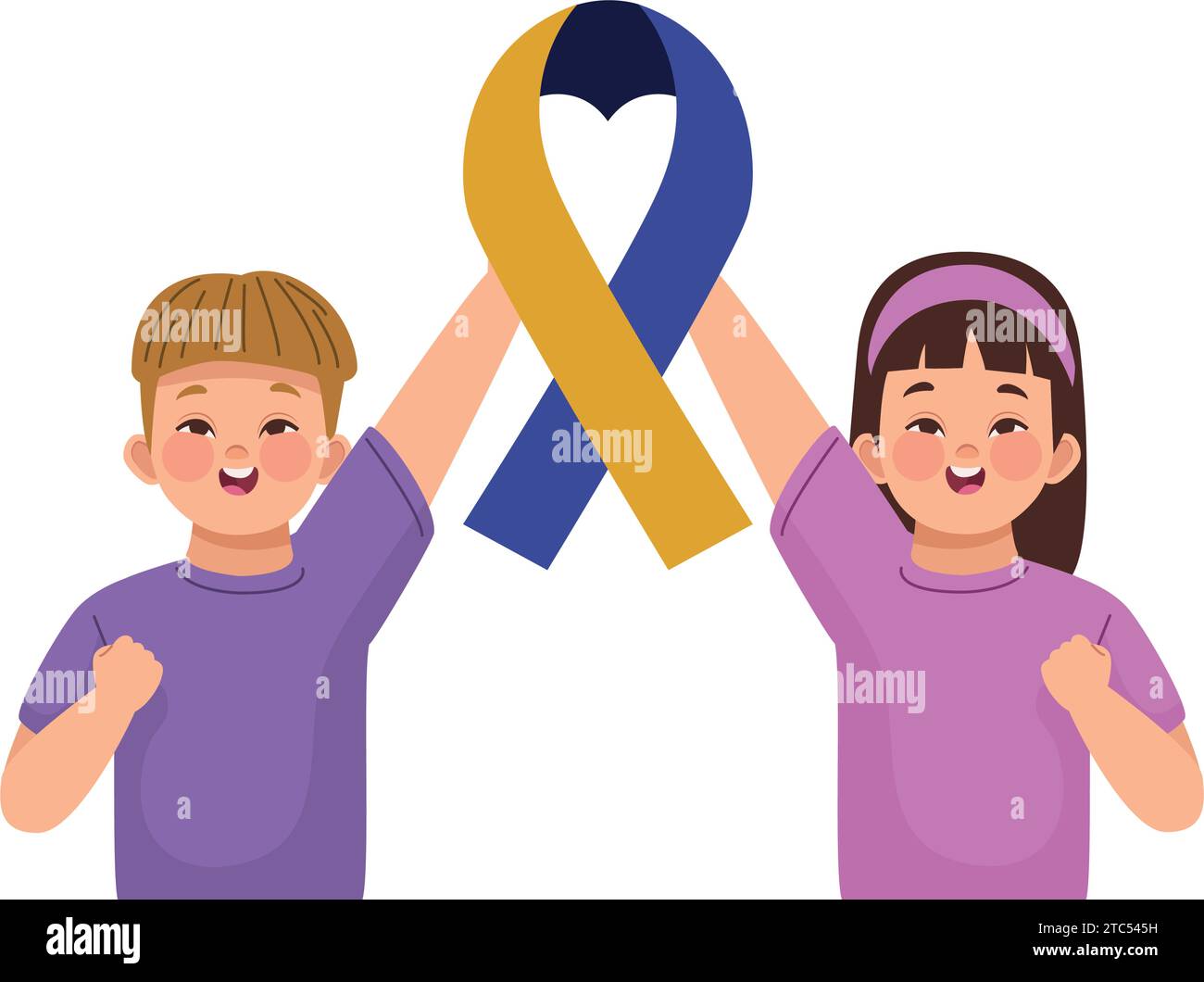 down syndrome kids Stock Vector Image & Art - Alamy