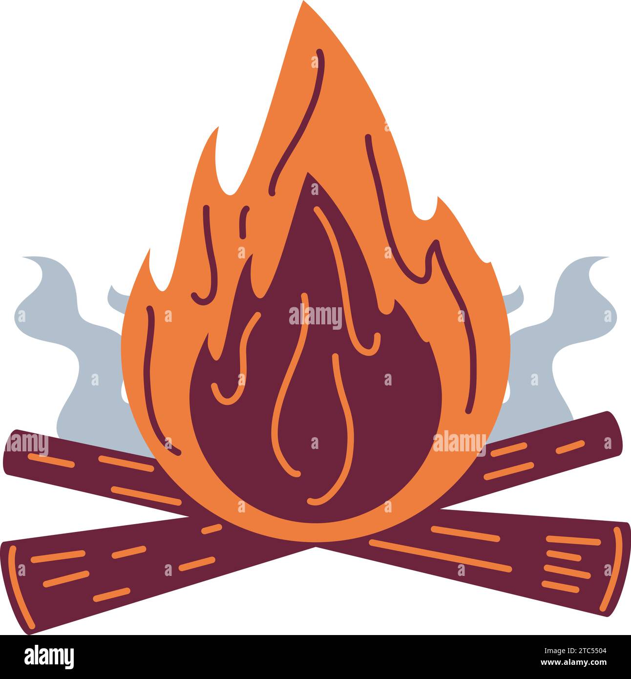 native american bonfire Stock Vector Image & Art - Alamy