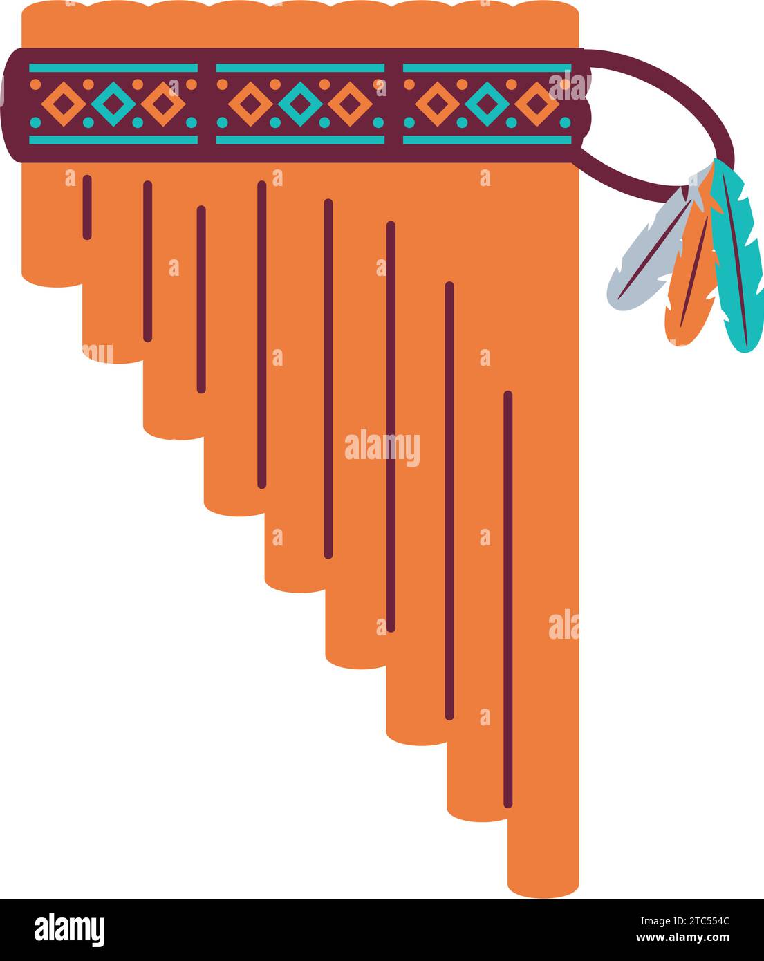 Native american flute Stock Vector Images - Alamy