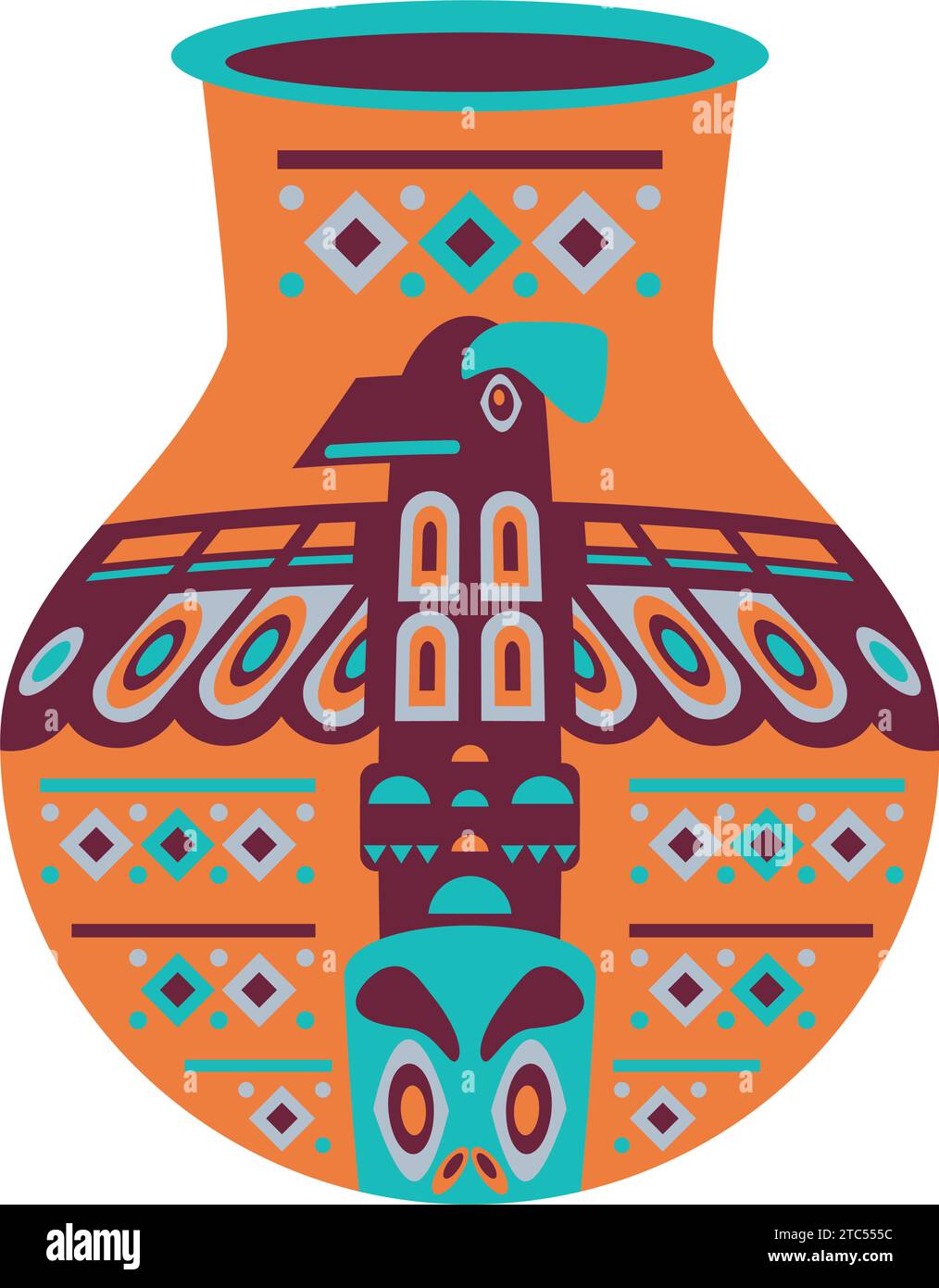 Native american pottery Stock Vector Images - Alamy