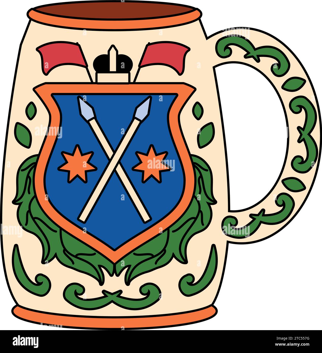 germany beer steins illustration Stock Vector Image & Art - Alamy