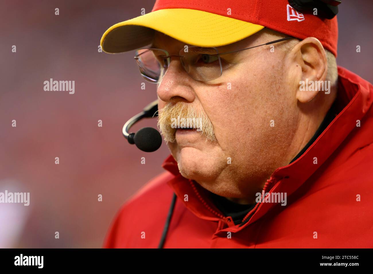 Kansas City Chiefs head coach Andy Reid watches during the first half ...