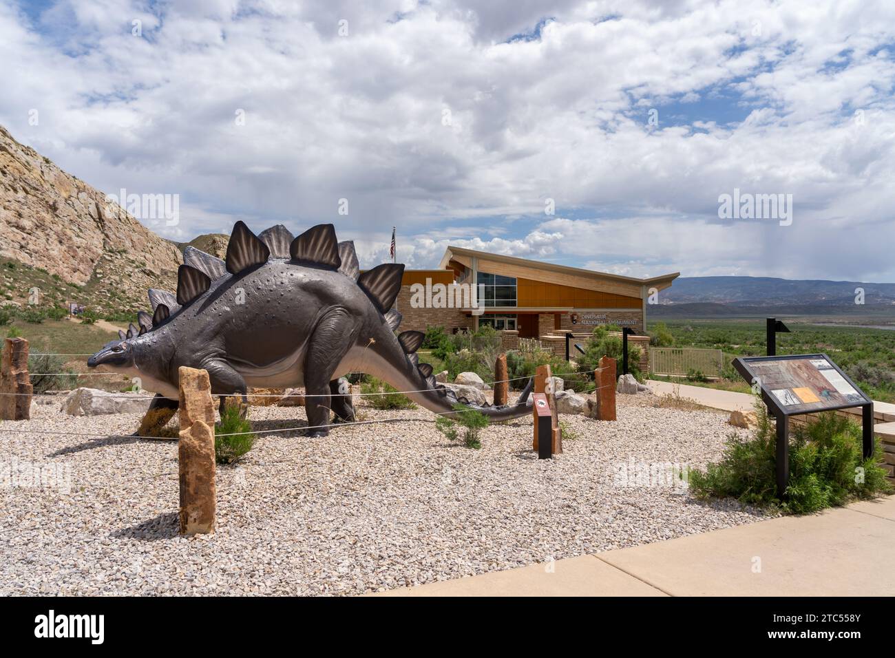 Dinosaur National Monument Visitor Center in Utah, United States Stock ...