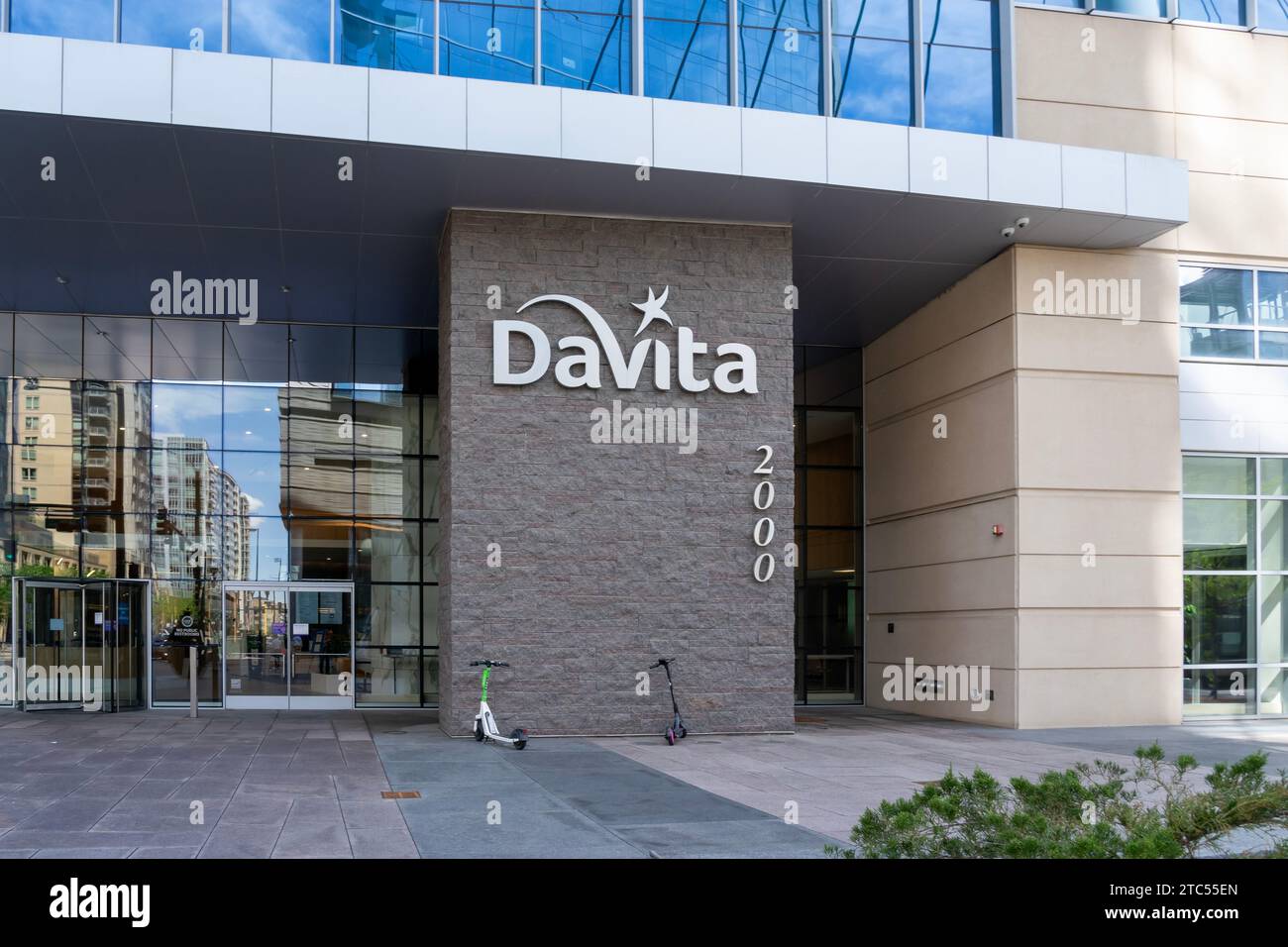 Denver, Colorado, USA - May 17, 2023: DaVita logo sign at its ...