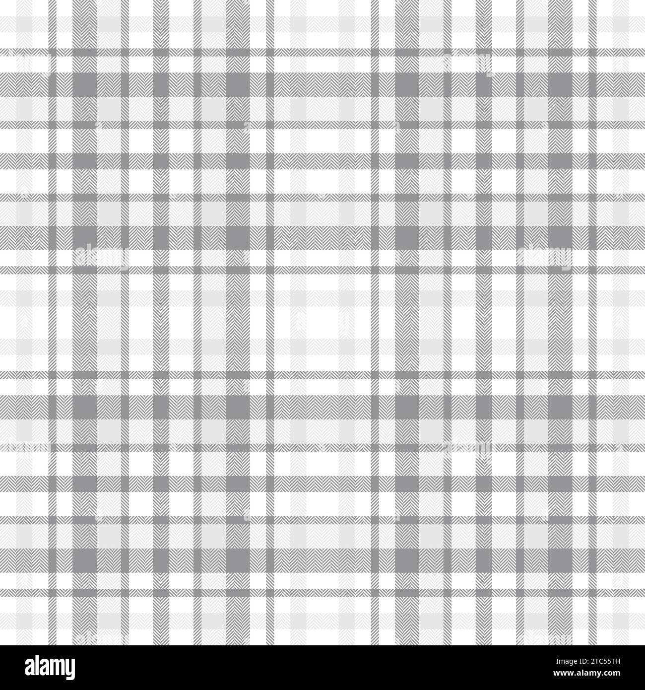 Plaid seamless pattern in black and white. Check fabric texture. Vector ...