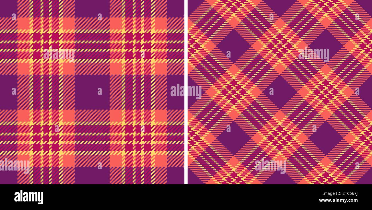 Pattern textile seamless of fabric tartan plaid with a vector check ...