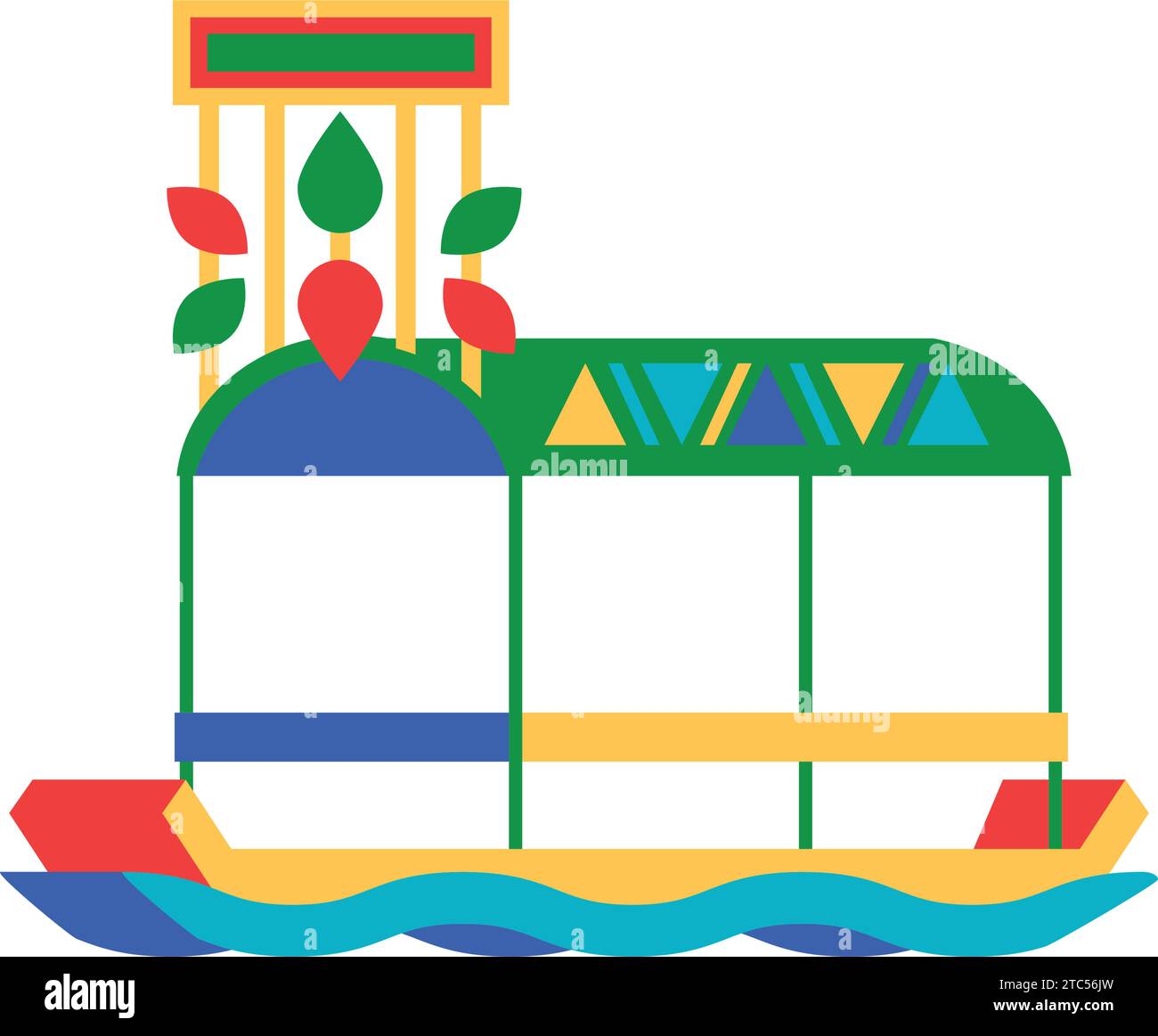 Trajineras xochimilco Stock Vector Images - Alamy