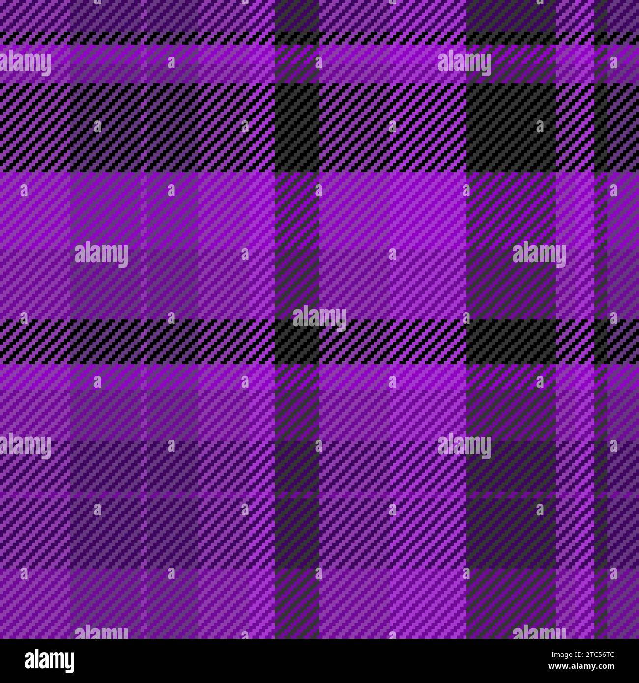 Seamless fabric pattern of vector textile tartan with a check plaid ...