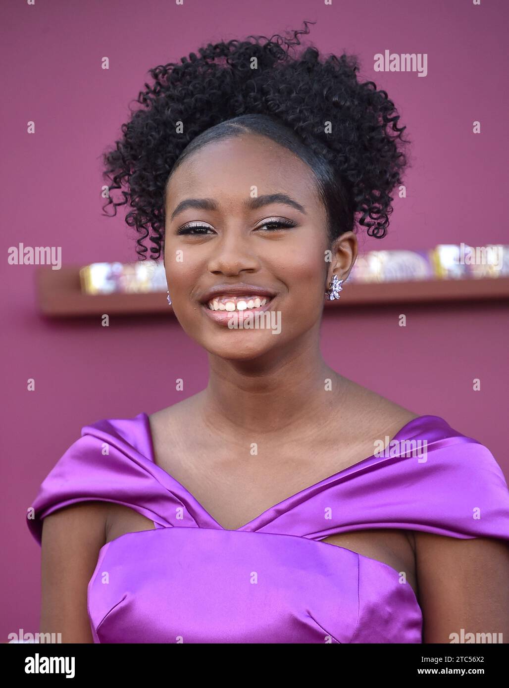 Westwood, USA. 10th Dec, 2023. Calah Lane arriving at the “Wonka ...