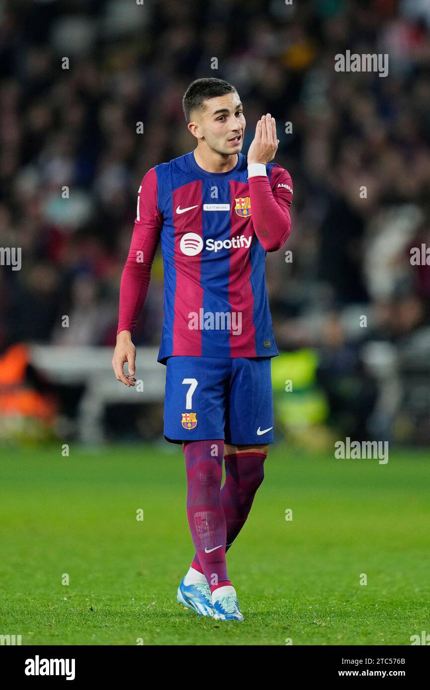 Barcelona, Spain. 10th Dec, 2023. Ferran Torres (FC Barcelona) is ...