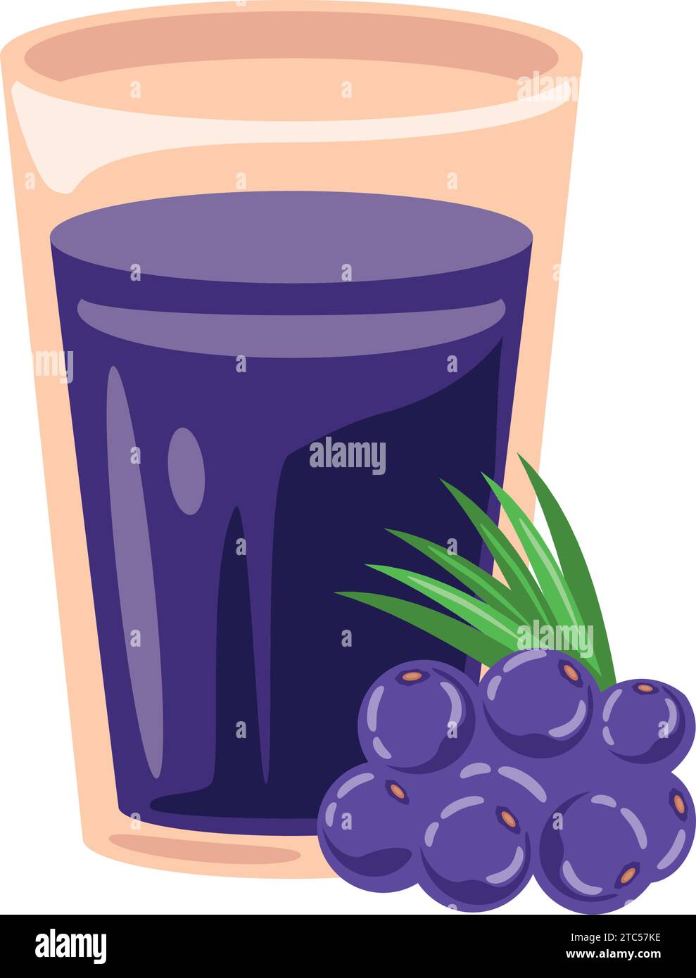 Acai berry illustration Cut Out Stock Images & Pictures - Alamy