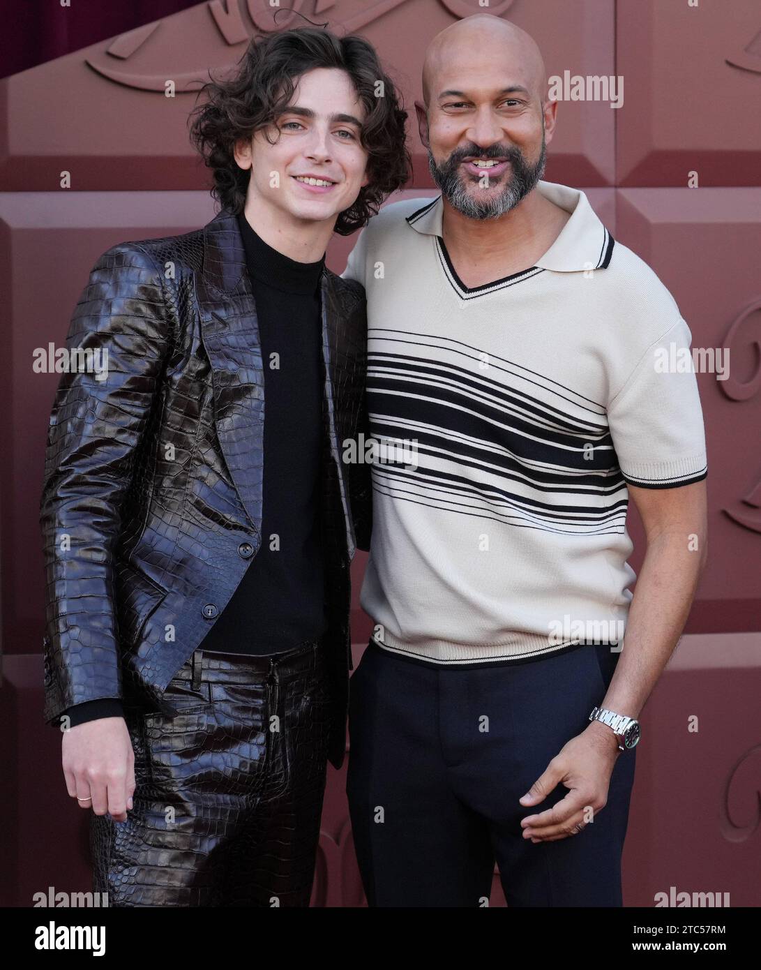 Los Angeles, USA. 10th Dec, 2023. (L-R) Timothée Chalamet and Keegan-Michael Key at the Warner ...
