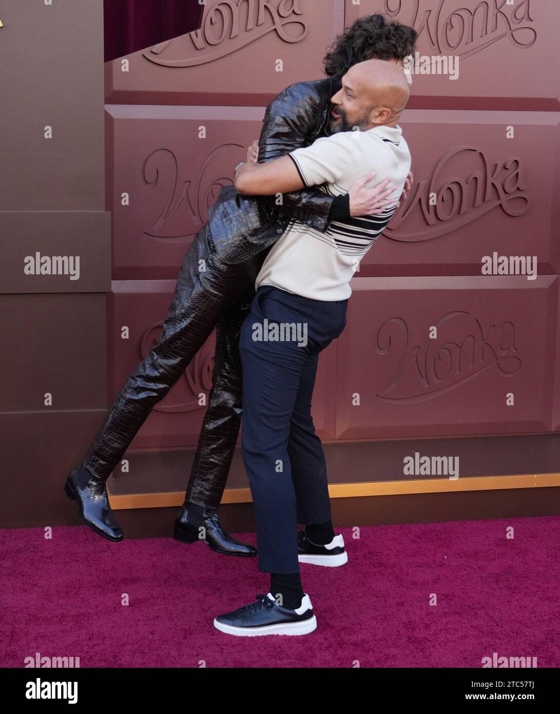 Los Angeles, USA. 10th Dec, 2023. (L-R) Timothée Chalamet and Keegan-Michael Key at the Warner ...