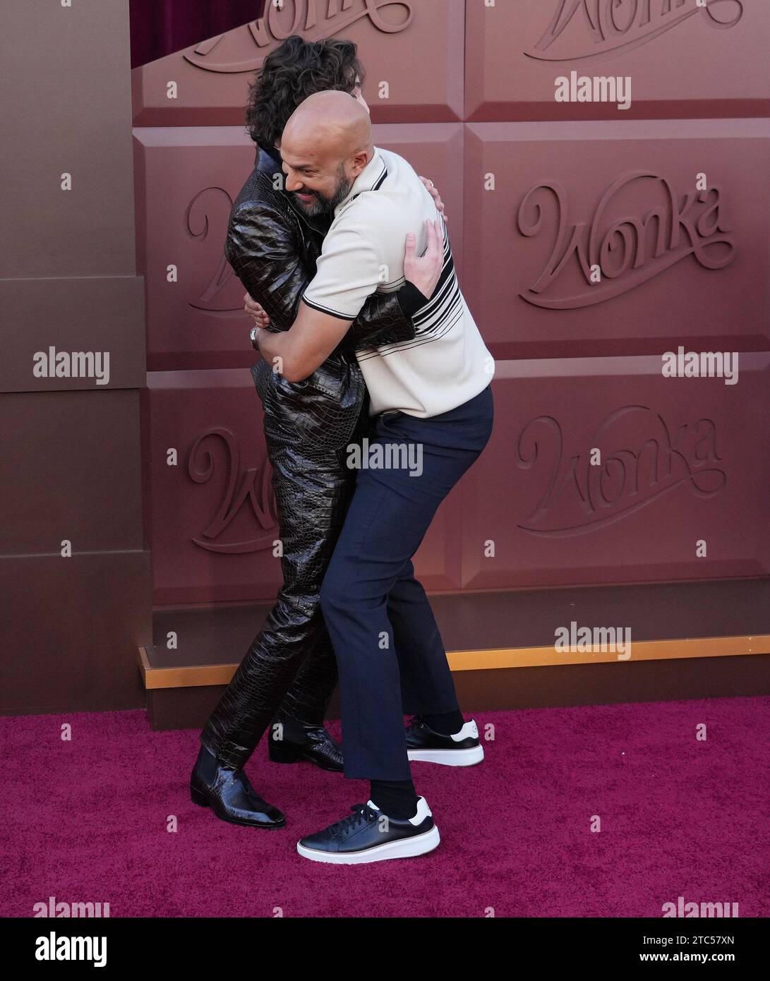 Los Angeles, USA. 10th Dec, 2023. (L-R) Timothée Chalamet and Keegan-Michael Key at the Warner ...