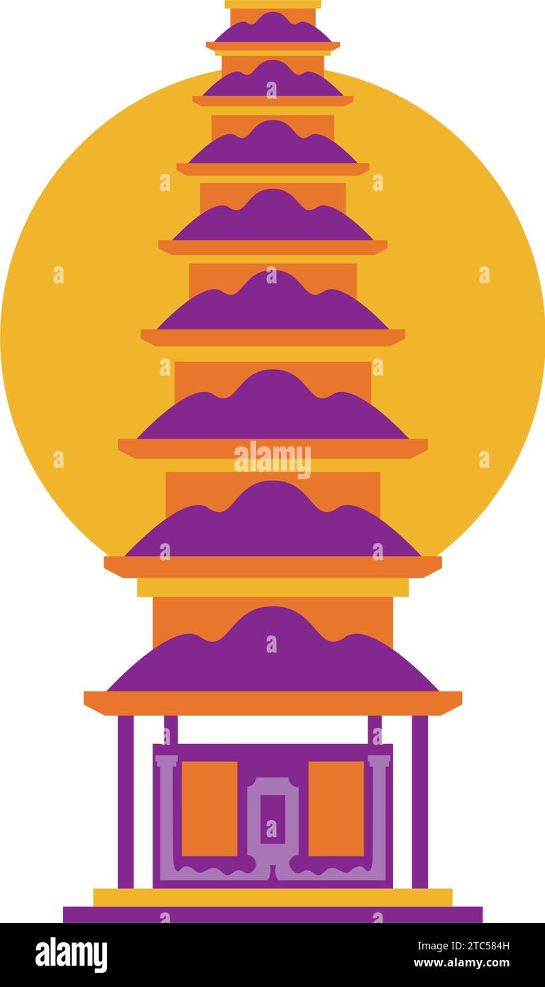 templo ulun danu beratan Stock Vector Image & Art - Alamy