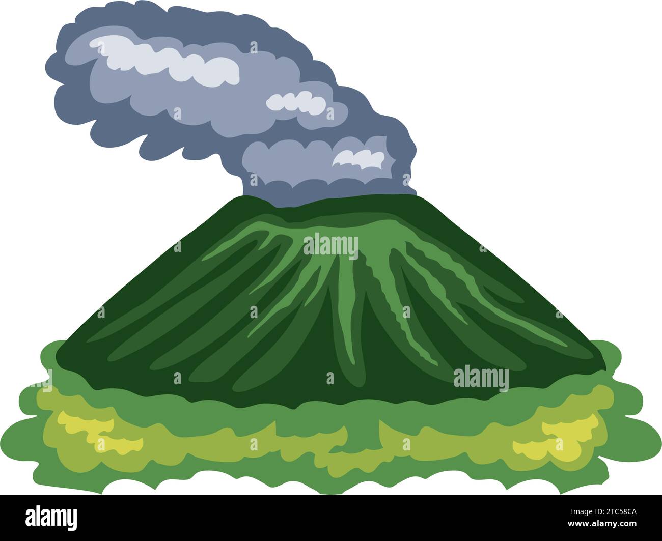 volcano eruption steam Stock Vector Image & Art - Alamy