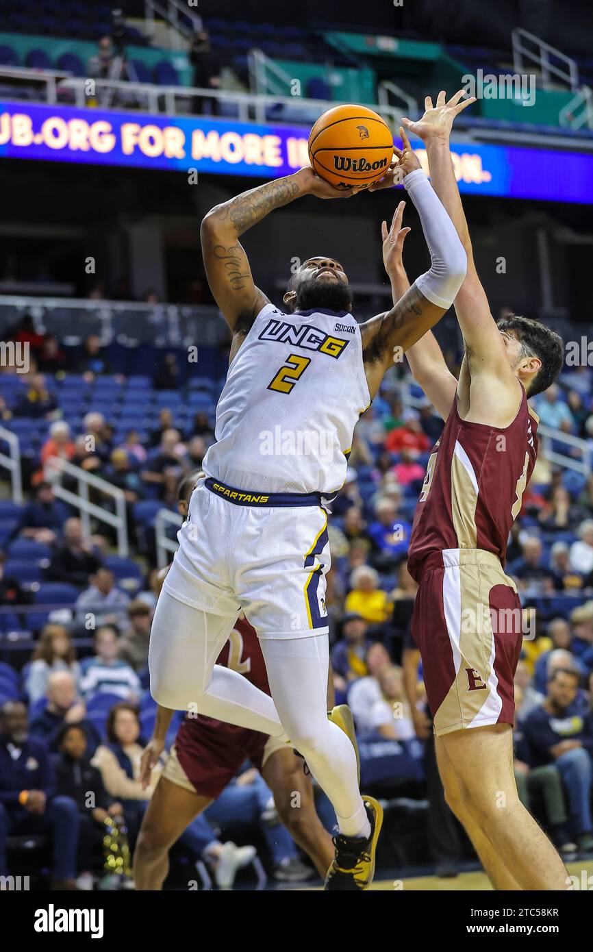 December 10, 2023: UNC""”Greensboro senior Mikeal Brown-Jones (2) goes ...
